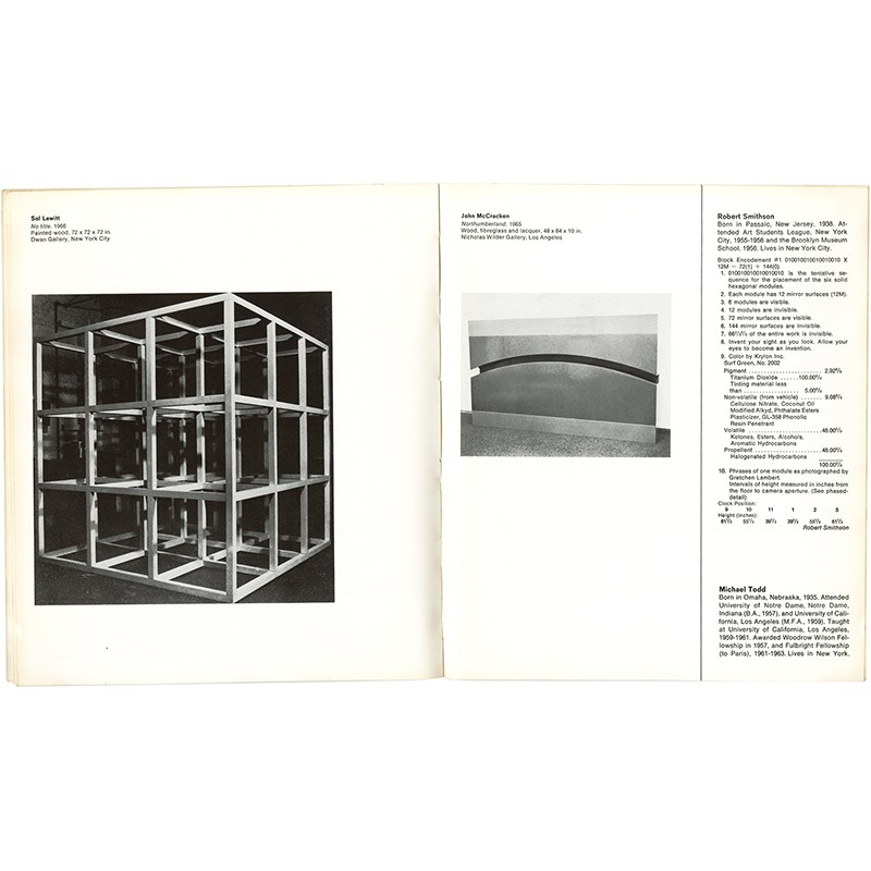 Primary Structures: Younger American and British Sculptors, 1966