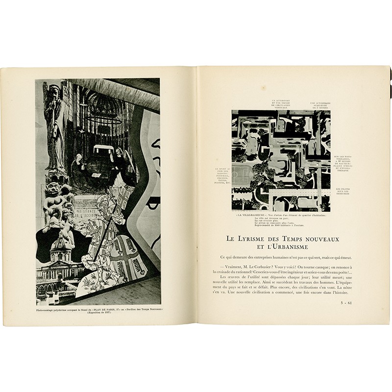 Le Corbusier, Le lyrisme des temps nouveaux et l'urbanisme, Le point, 1939